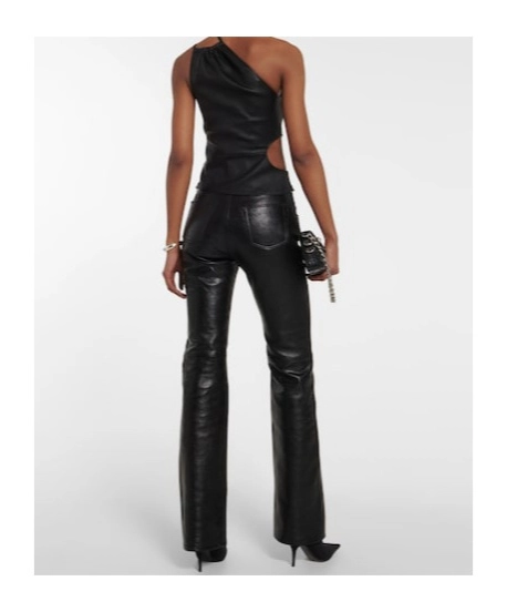 Amiri Cutout Leather Top