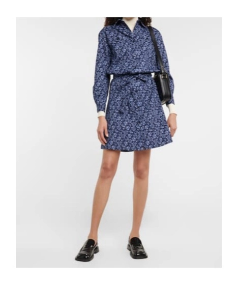 A.p.c. Pixie Floral Cotton Shirt Dress