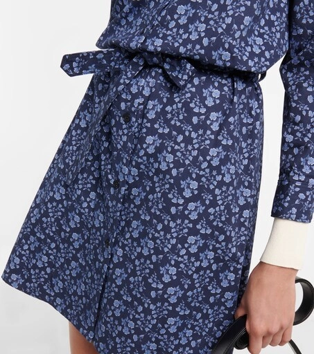 A.p.c. Pixie Floral Cotton Shirt Dress
