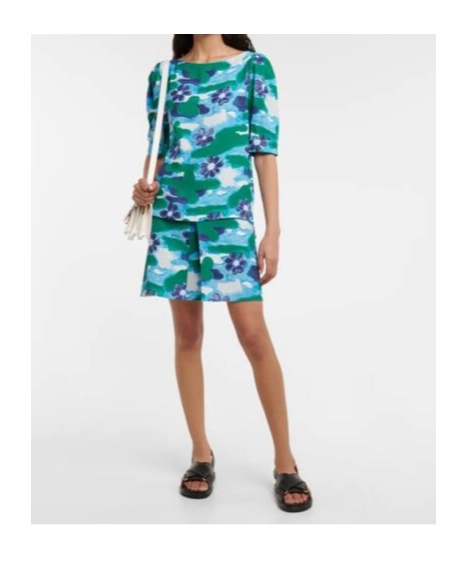 Marni Printed Cady Miniskirt