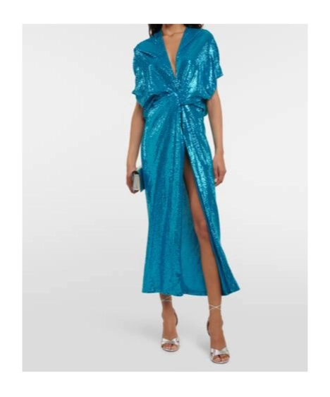 Dodo Bar Or Kimel Sequined Gathered Midi Dress