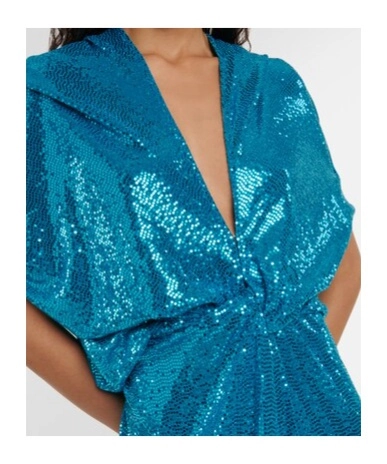 Dodo Bar Or Kimel Sequined Gathered Midi Dress