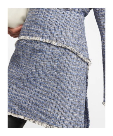 Proenza Schouler White Label Tweed Miniskirt