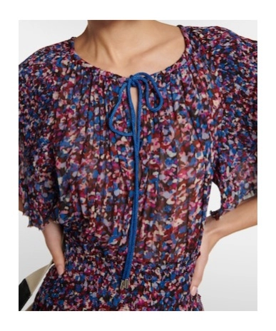Isabel Marant Étoile Florise Printed Georgette Minidress