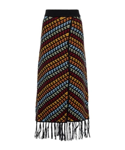 Dodo Bar Or Jones Fringe-trimmed Midi Skirt
