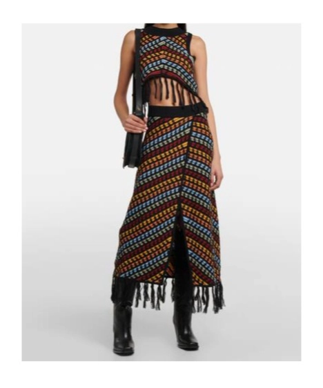 Dodo Bar Or Jones Fringe-trimmed Midi Skirt