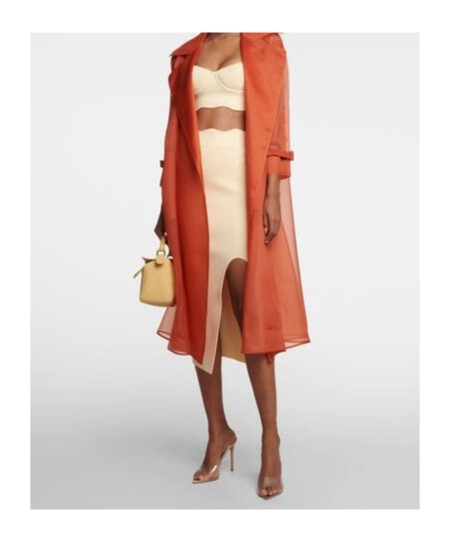 Galvan Delia Scalloped Midi Skirt