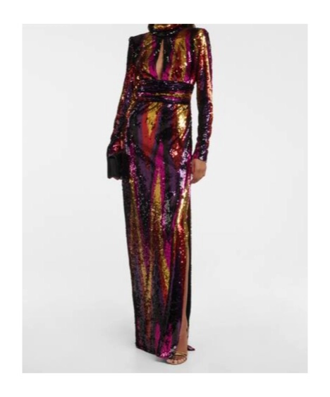 Rebecca Vallance Kaia Zig-zag Gown