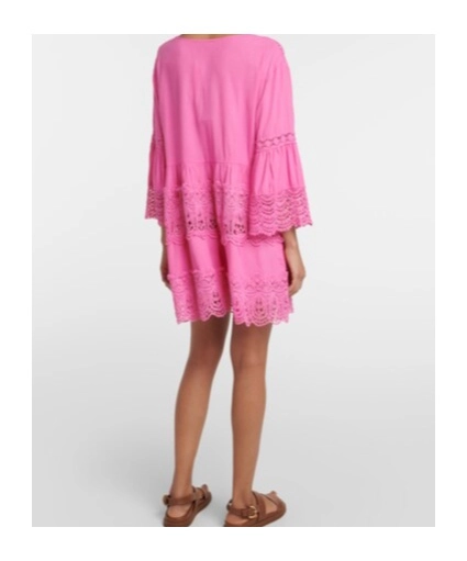 Melissa Odabash Vanessa Embroidered Cotton Mini Dress