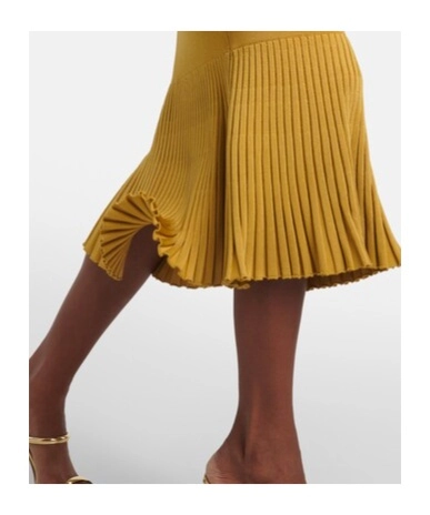 Galvan Atalanta Ribbed-knit Midi Dress