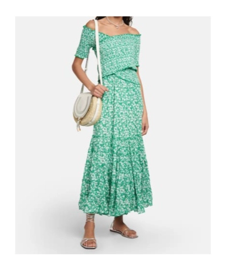Poupette St Barth Soledad Floral Midi Dress