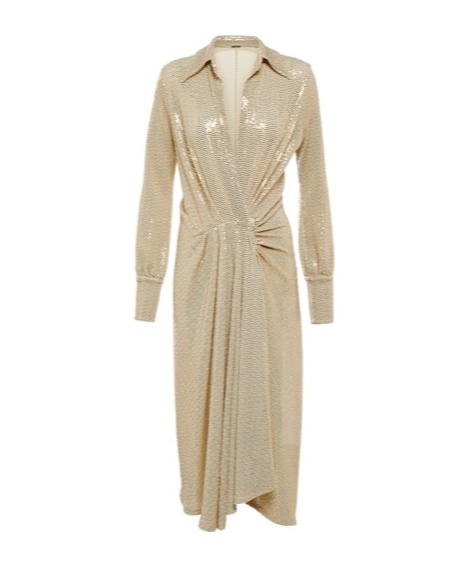 Dodo Bar Or Joelle Sequined Gathered Midi Dress