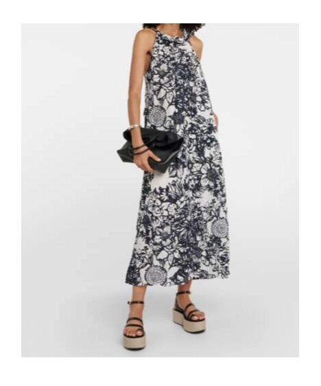 Velvet By Graham & Spencer Penelope Printed Cotton Maxi Dress