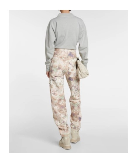 Isabel Marant Étoile Vayoneo Printed Denim Cargo Pants