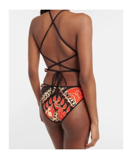 Valentino Garavani Mini Bandana Halterneck Swimsuit