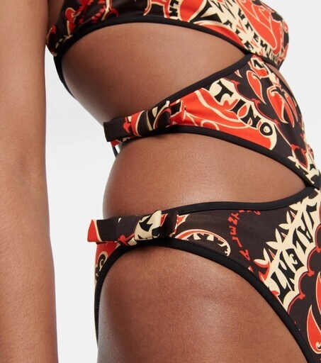 Valentino Garavani Mini Bandana Halterneck Swimsuit