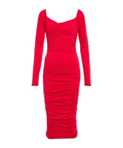 Velvet By Graham & Spencer Jersey Midi Dress - Red