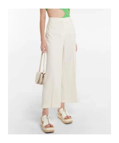 Stella McCartney High-rise Wide-leg Twill Pants