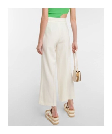 Stella McCartney High-rise Wide-leg Twill Pants