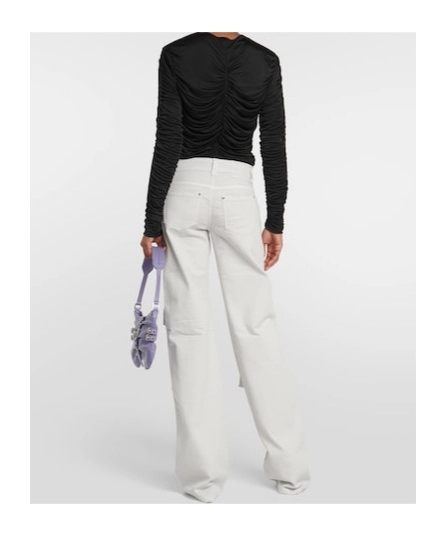 Blumarine Low-rise Denim Cargo Pants