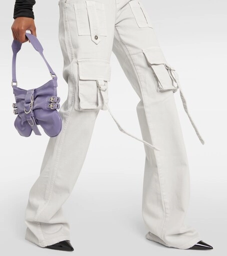 Blumarine Low-rise Denim Cargo Pants