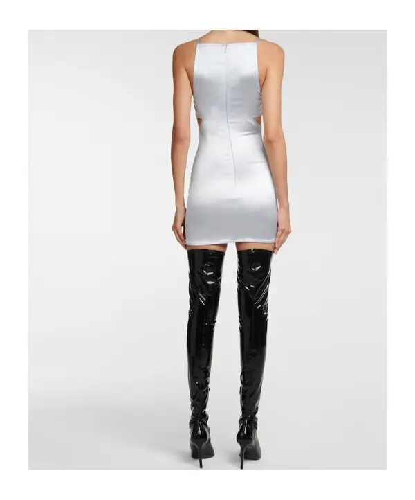 COURREGES Cutout Satin Minidress