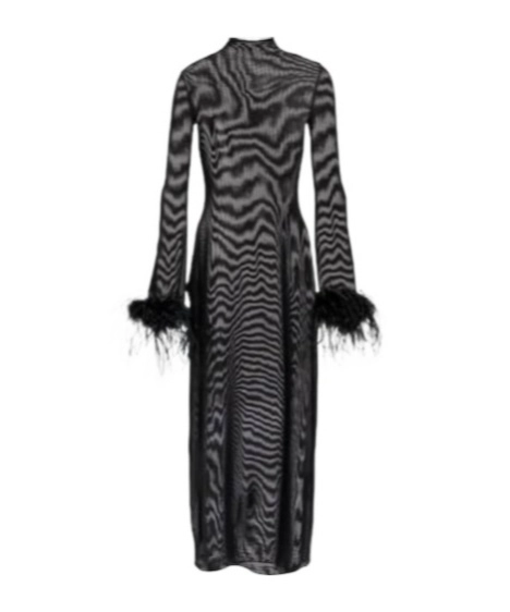 Oseree Lumière Plumage Midi Dress