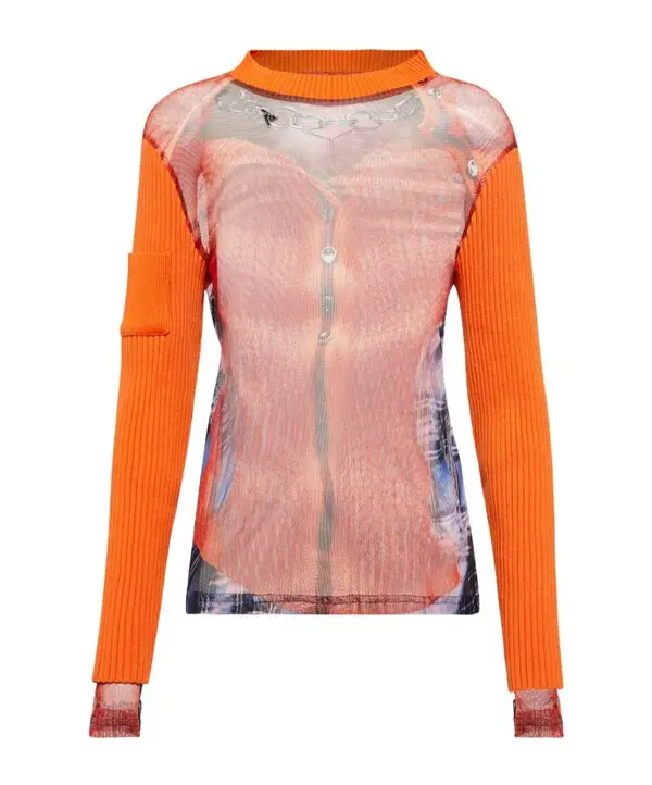 Y/project X Jean Paul Gaultier Trompe L'oeil Top