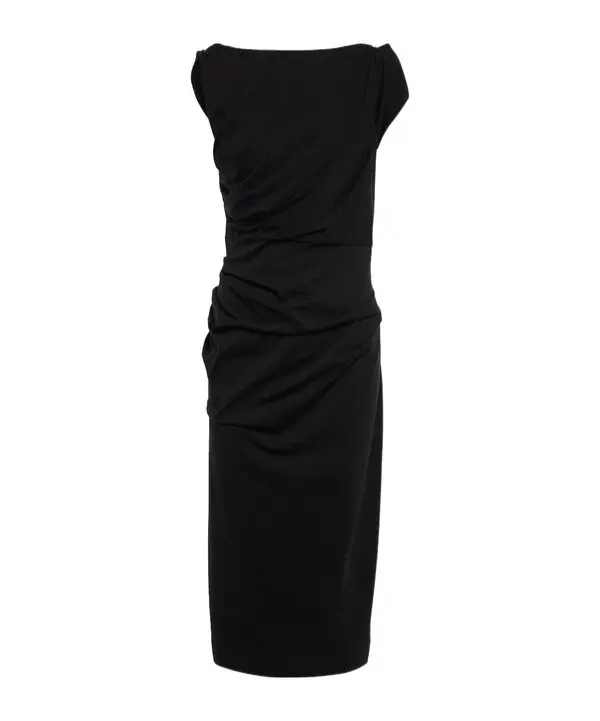 Dries Van Noten Pleated Dress - Black