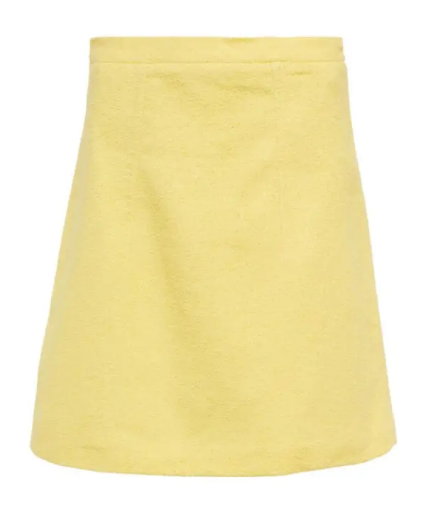 PATOU Tweed Mini Skirt - Yellow