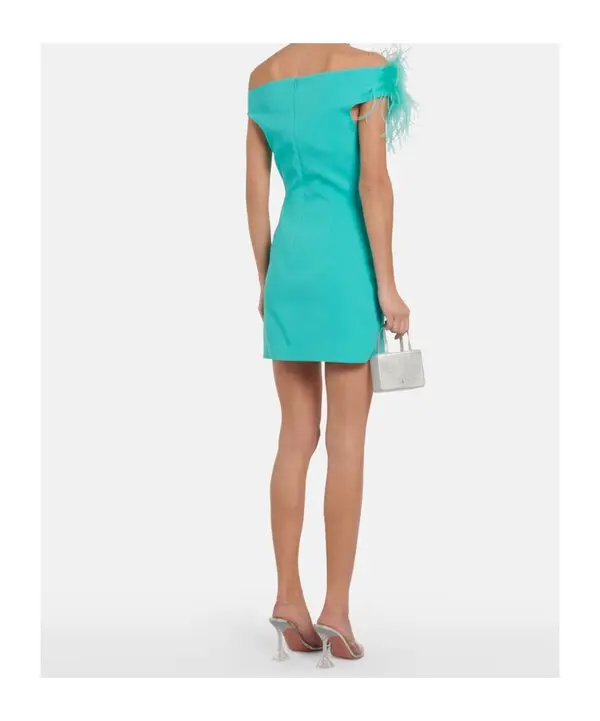 Giuseppe Di Morabito Feather-trimmed Minidress
