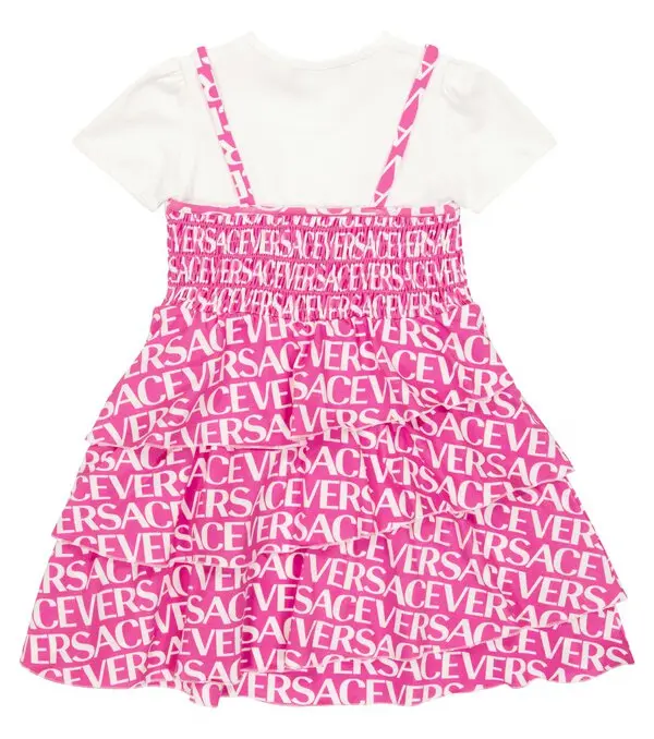 Versace Logo Cotton-blend Dress