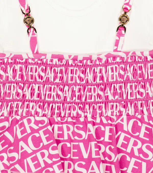 Versace Logo Cotton-blend Dress