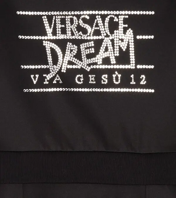Versace Studded Hoodie Dress