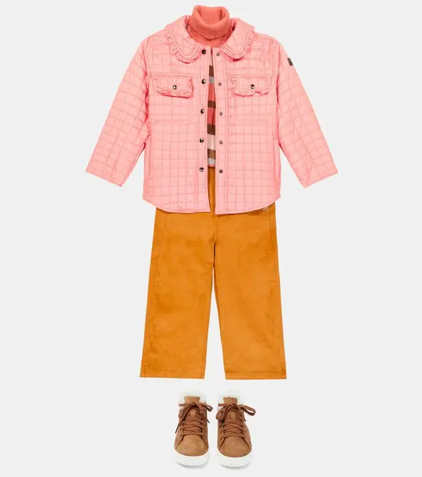 IL GUFO Ruffled Quilted Cotton-padded Garment