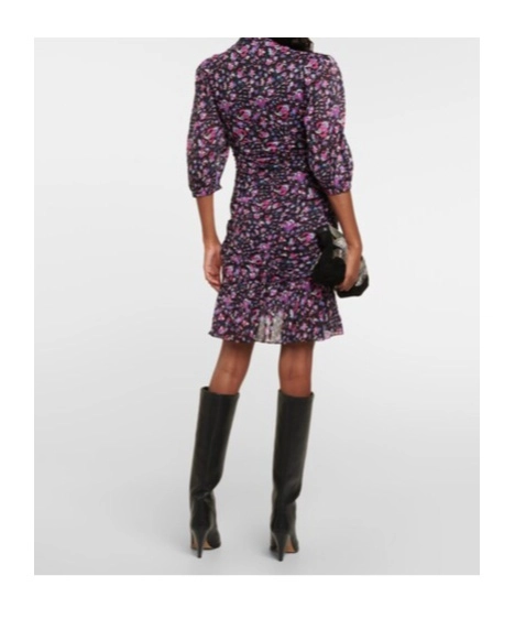 Isabel Marant Étoile Lunesa Ruched Printed Cotton Minidress