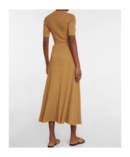 Tory Burch Ribbed-knit Cotton-blend Skirt