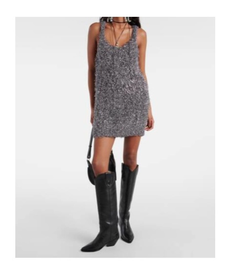 Isabel Marant Étoile Windy Metallic Knit Minidress