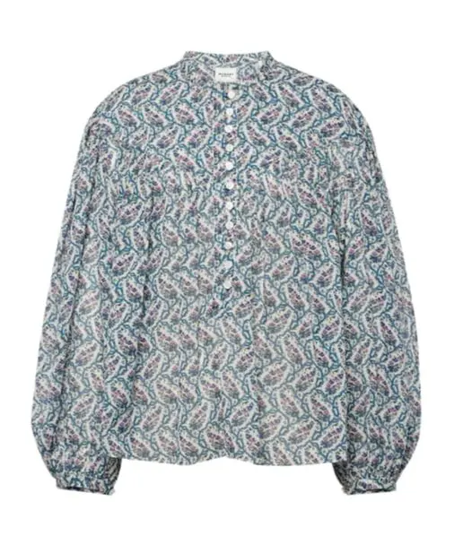 Isabel Marant Étoile Printed Cotton Top