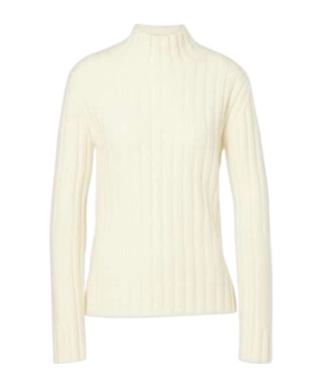 Proenza Schouler Haven Ribbed-knit Wool-blend Sweater - White