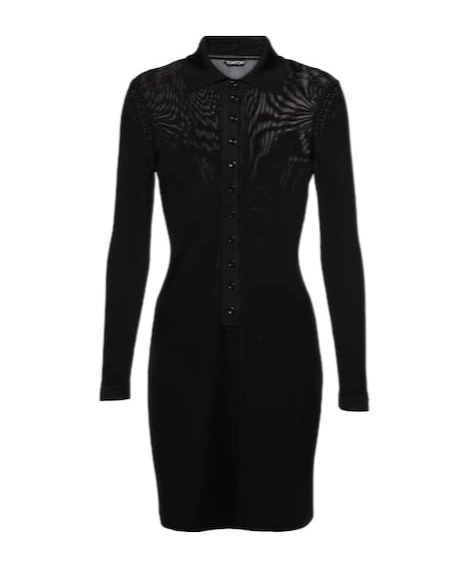 TOM FORD Ribbed-knit Polo Dress
