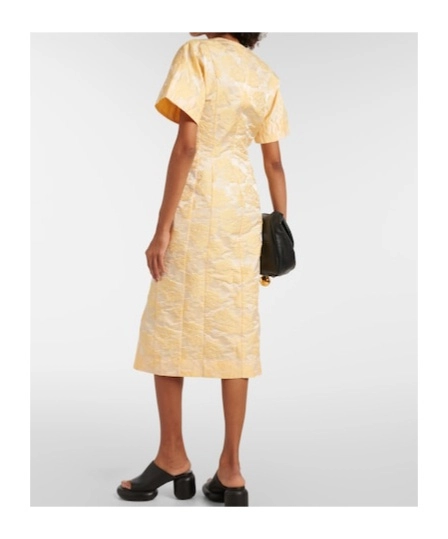 GANNI Floral Jacquard Shirt Dress