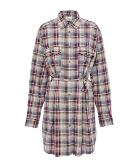 Isabel Marant Étoile Liliane Checked Flannel Minidress