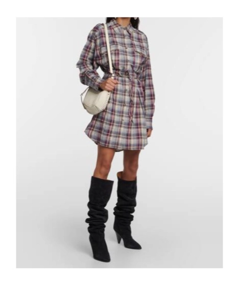 Isabel Marant Étoile Liliane Checked Flannel Minidress