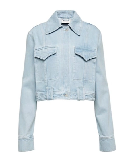 Nanushka Long-sleeved Denim Jacket - Blue