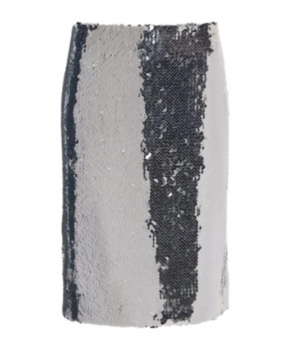 Magda Butrym Sequined Midi Skirt - Gray