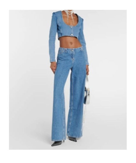 Magda Butrym Cropped Denim Top