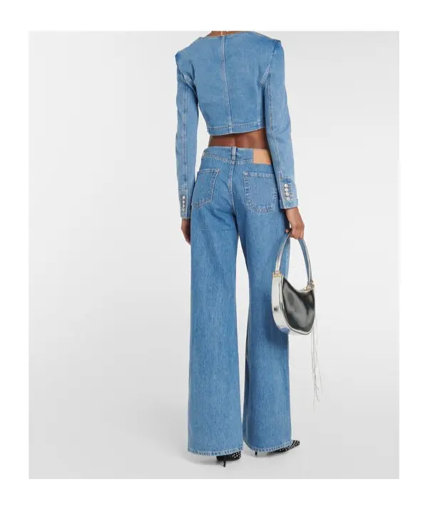 Magda Butrym Cropped Denim Top