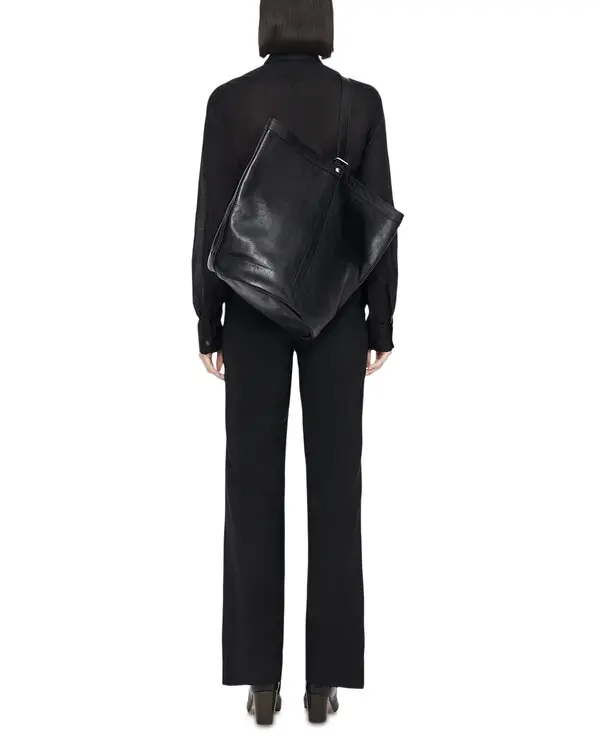 ALLSAINTS Grained Leather Bucket Sling Bag