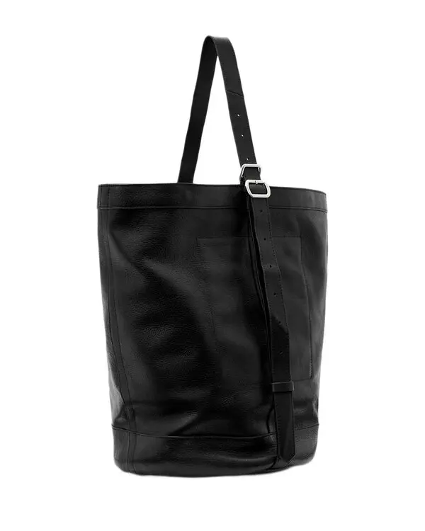 ALLSAINTS Grained Leather Bucket Sling Bag